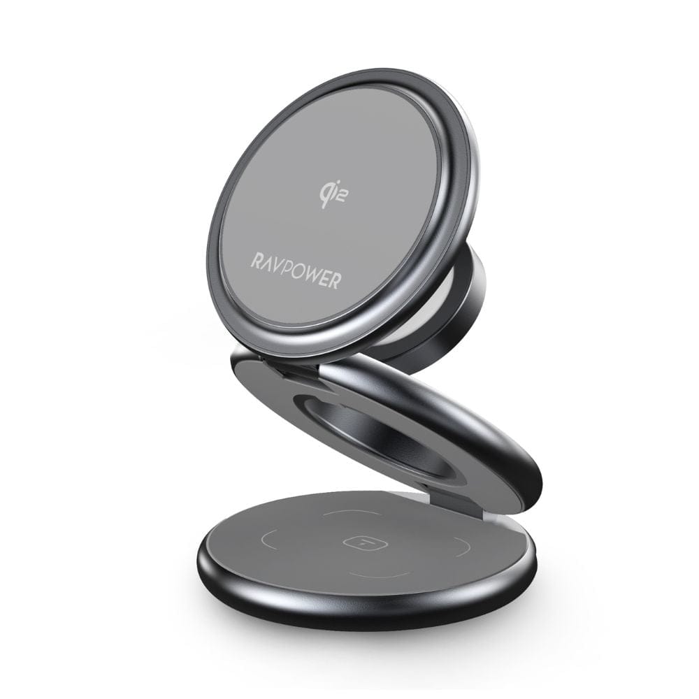 Shop RAVPOWER Premium Foldable 3-in-1 MagSafe 15W Wireless Charging Station